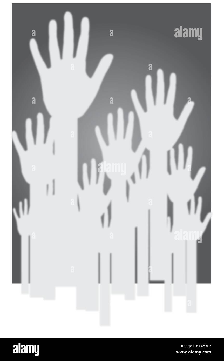 colorful silhouette hands background design Stock Vector Image & Art ...