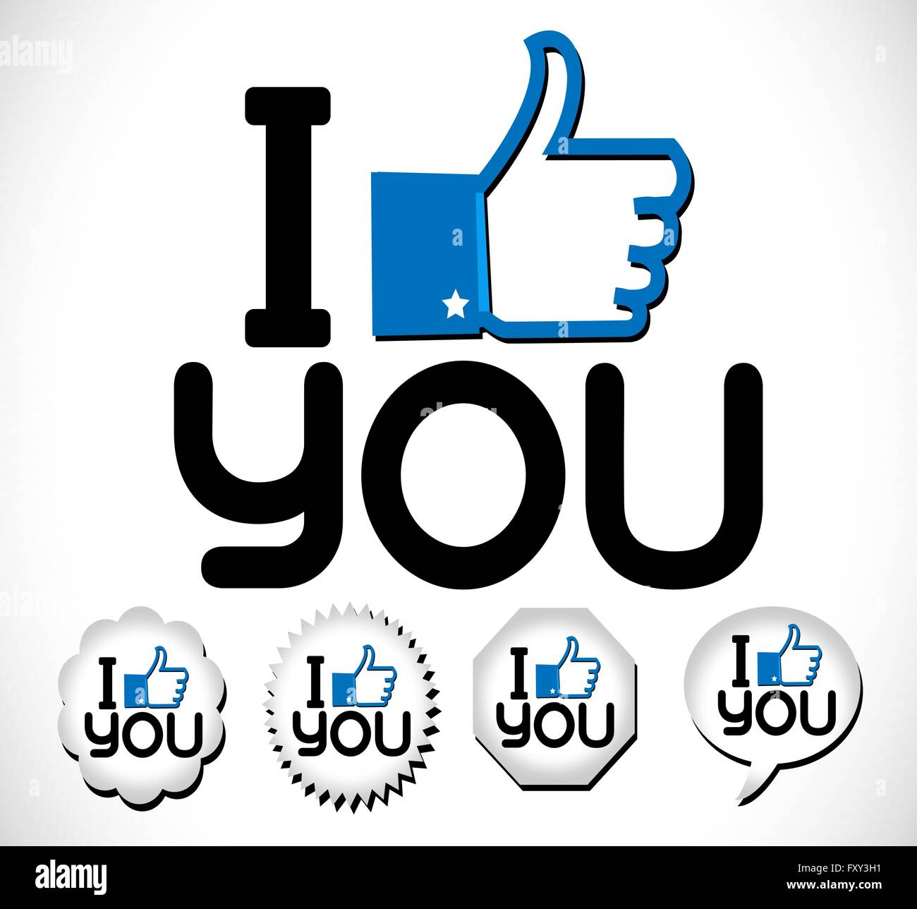 I Like icon Stock Vector Image & Art - Alamy