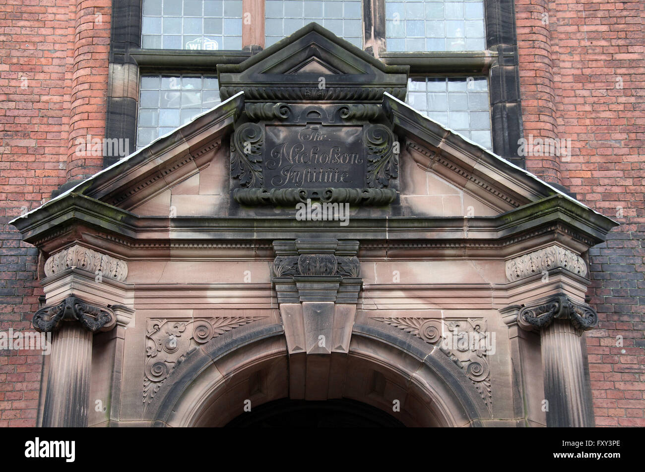 The Nicholson Institute at Leek in Staffordshire Stock Photo - Alamy