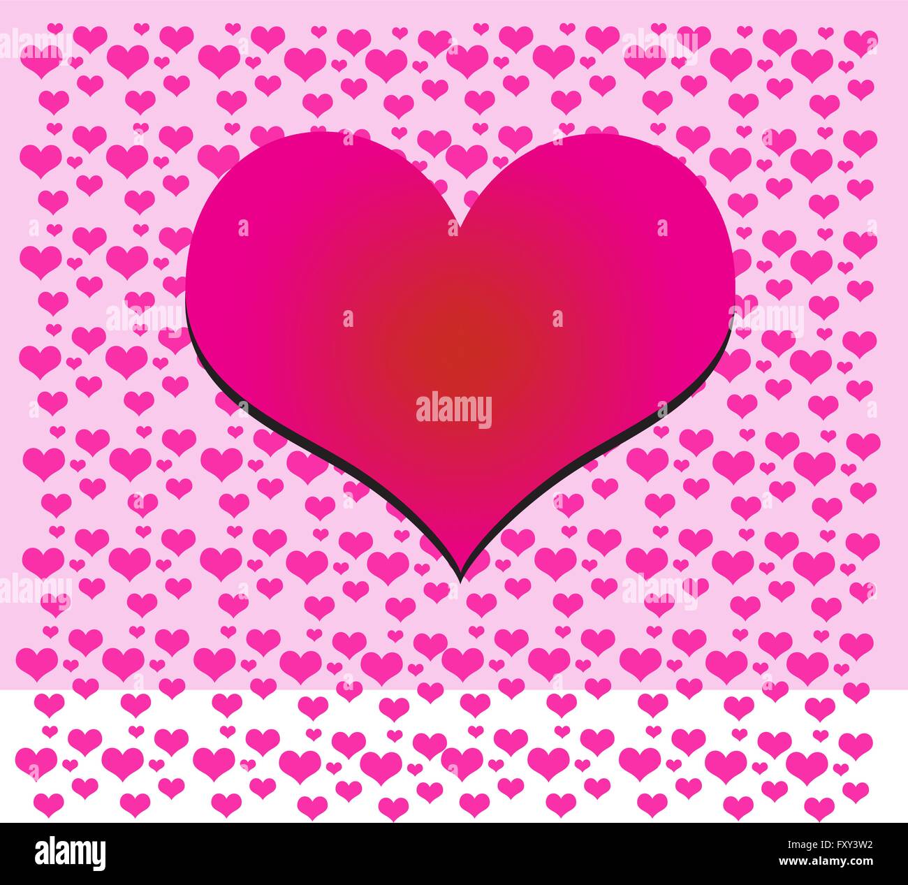 heart drawing and valentines day hearts for your works Stock Vector ...