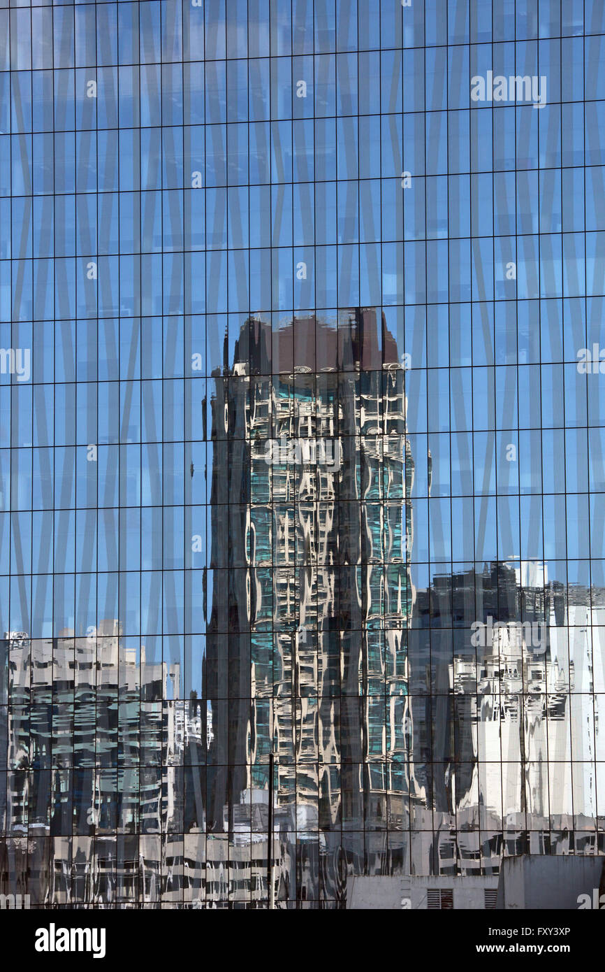 REFLECTION IN BUILDING MANILA PHILIPPINES ASIA 18 April 2015 Stock ...