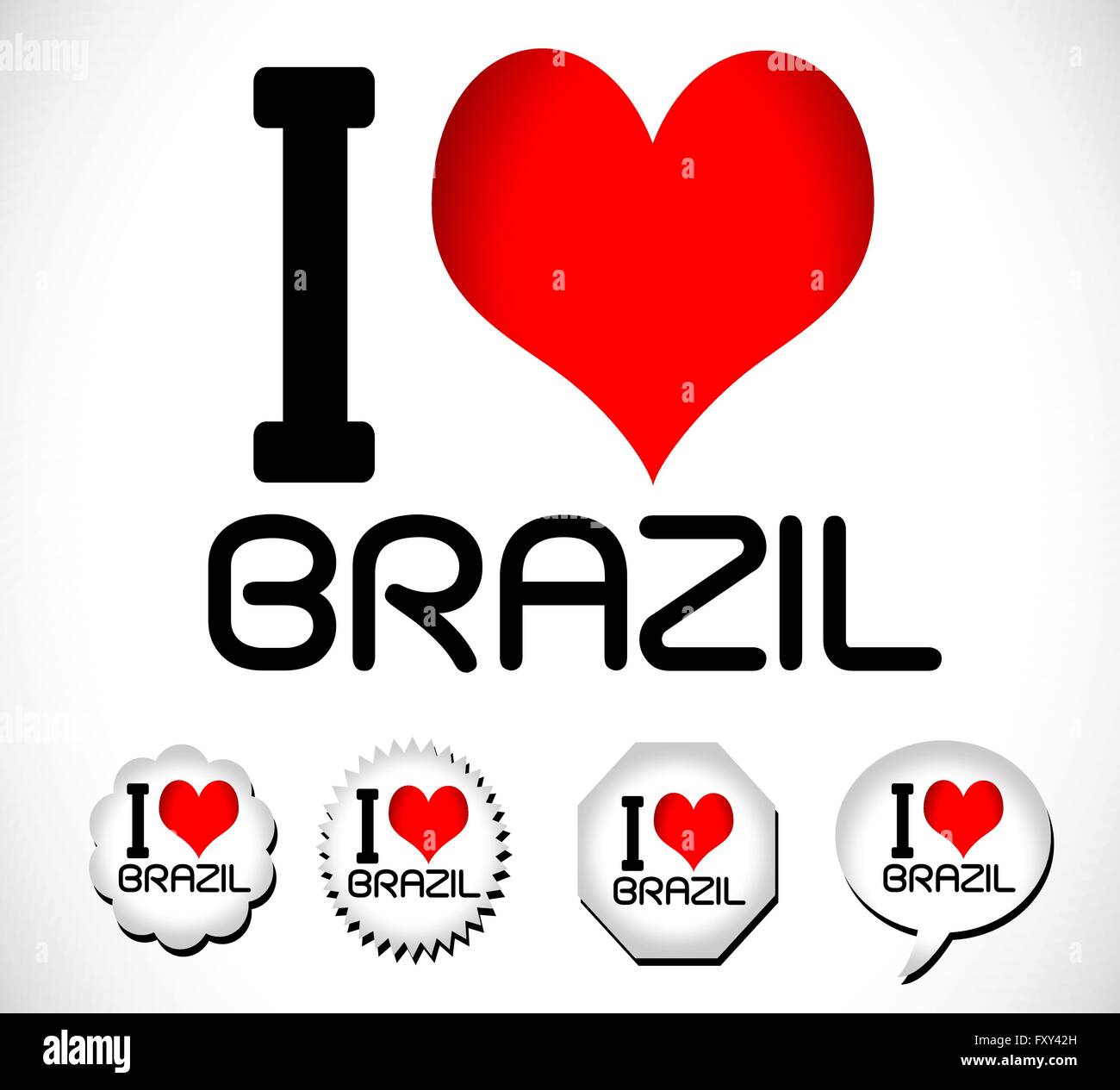 Brazilian stickers Stock Vector Images - Alamy