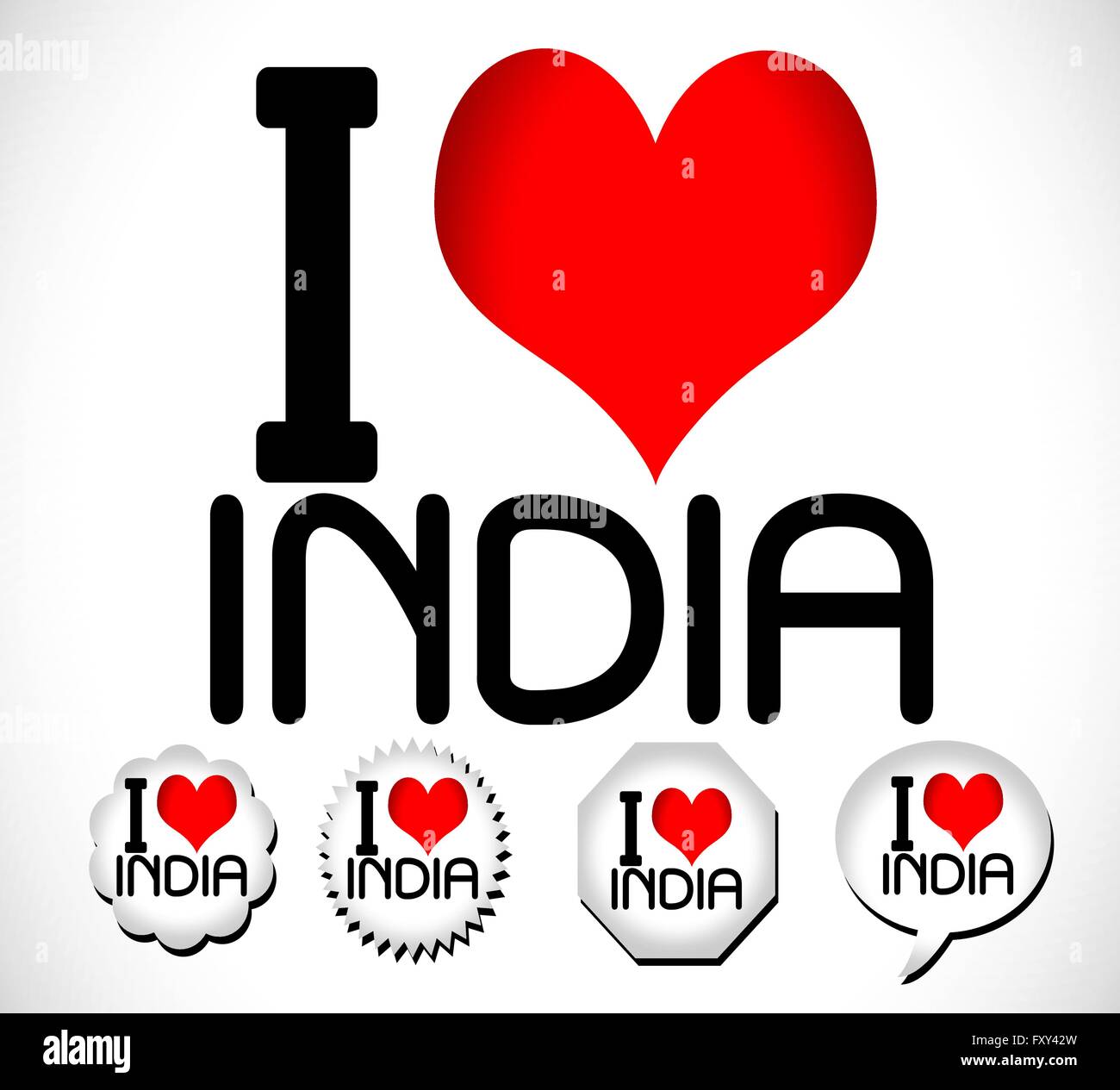 i love india text Stock Vector Image & Art - Alamy