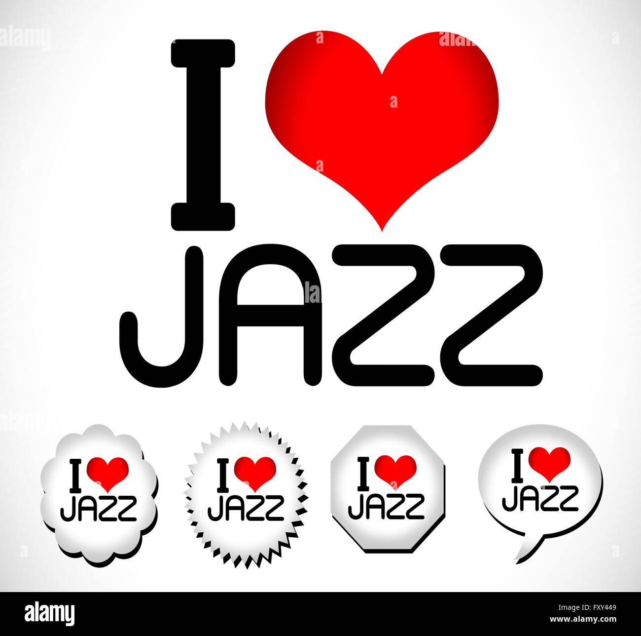 i love music Stock Vector Image & Art - Alamy