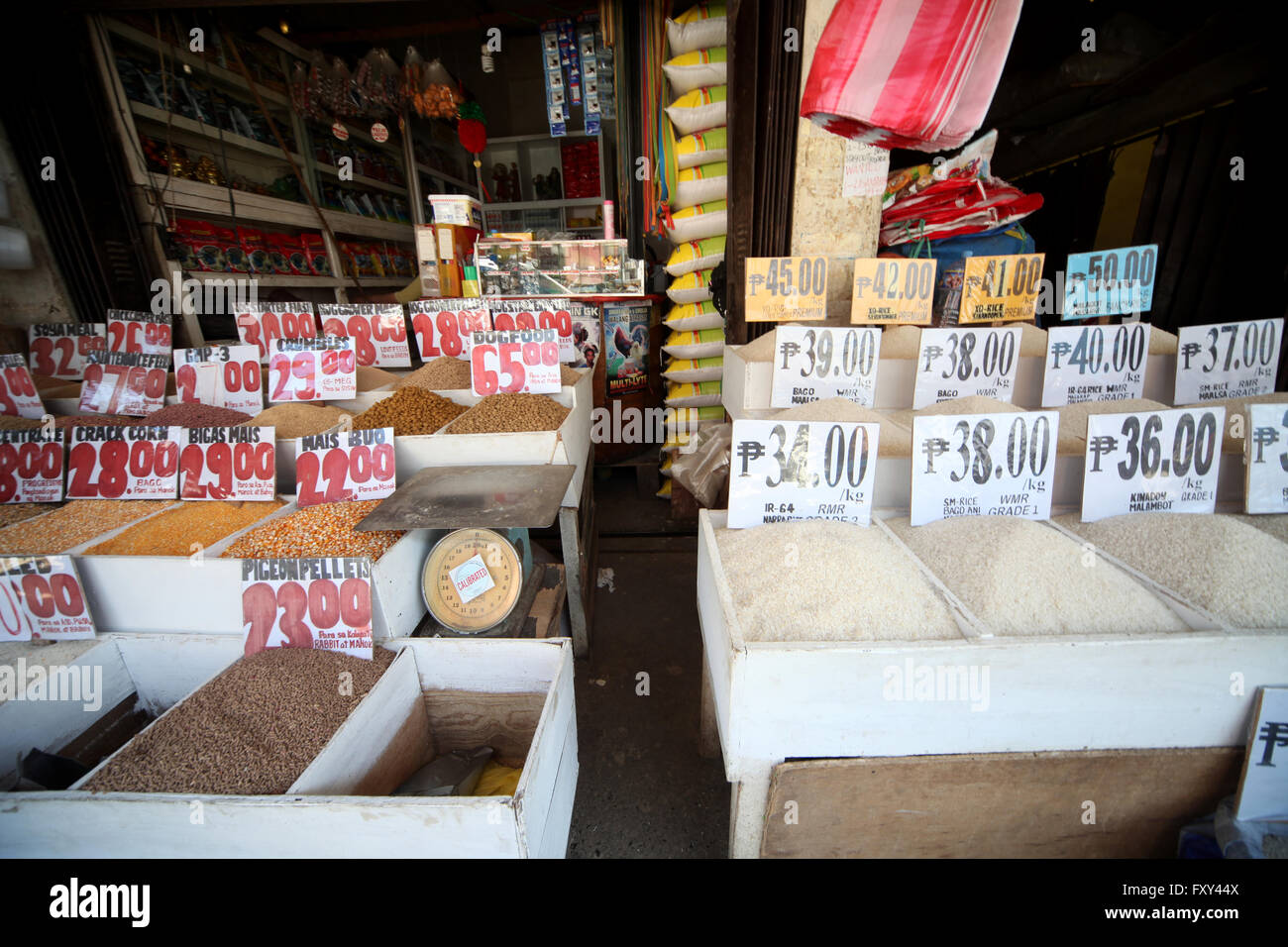 RICE & SPICE STALL PUERTO PRINCESA PHILIPPINES ASIA 23 April 2015 Stock ...