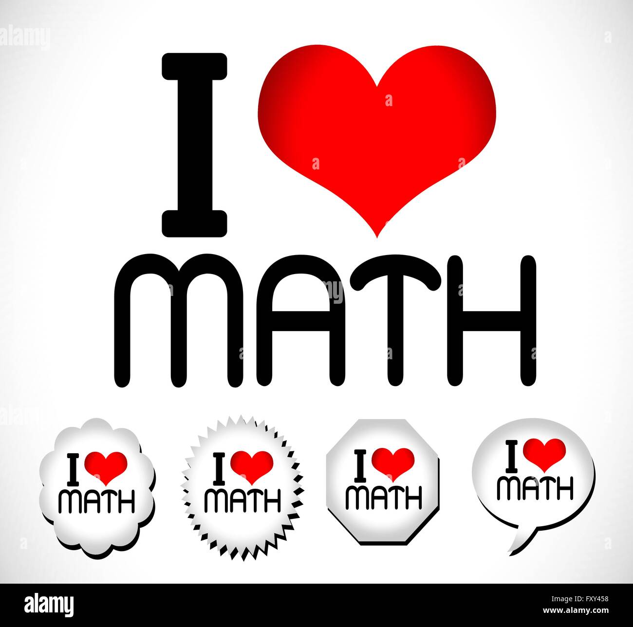 I love math hi-res stock photography and images - Alamy