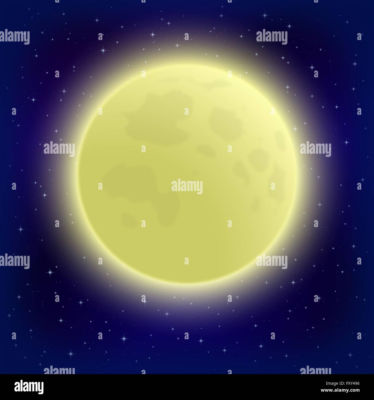 Moon in space Stock Vector Image & Art - Alamy