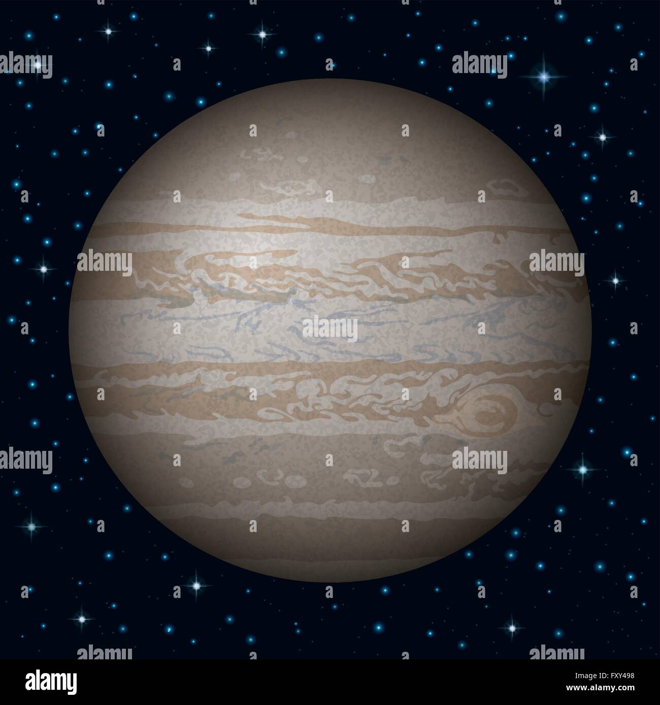 Planet Jupiter in space Stock Vector Image & Art - Alamy