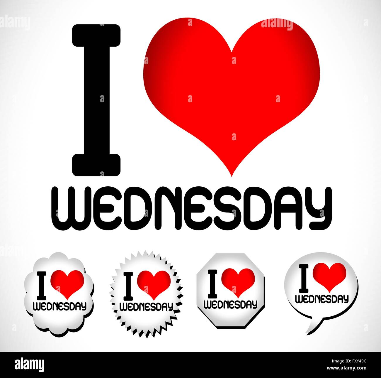 I Love The Days of the Week Sunday , Monday , Tuesday , Wednesday ...