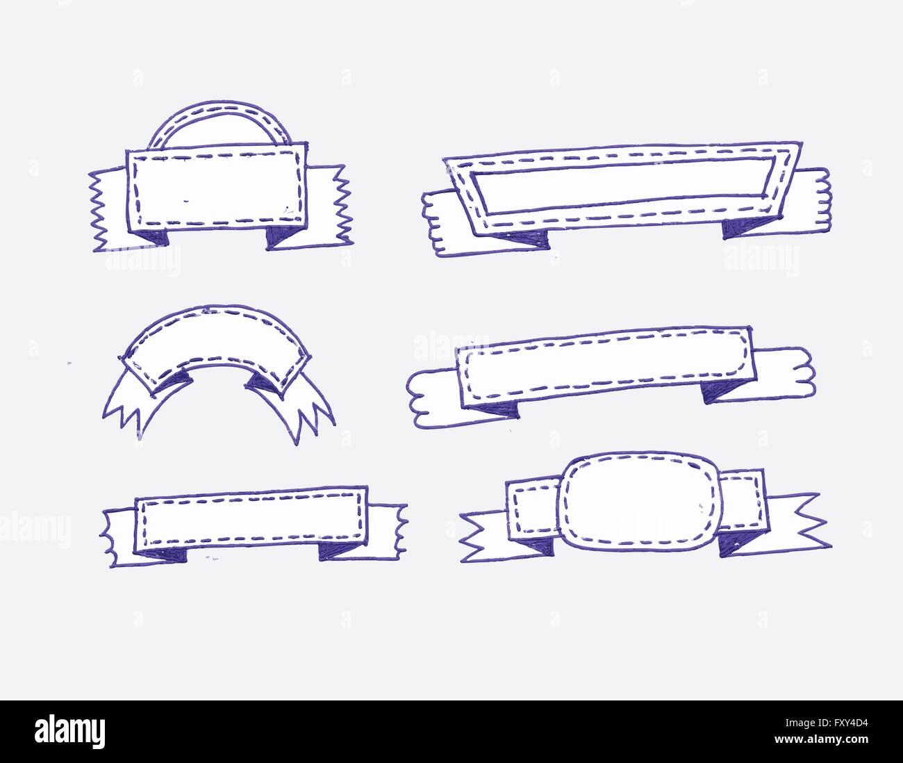 set of banners and ribbons Stock Vector Image & Art - Alamy