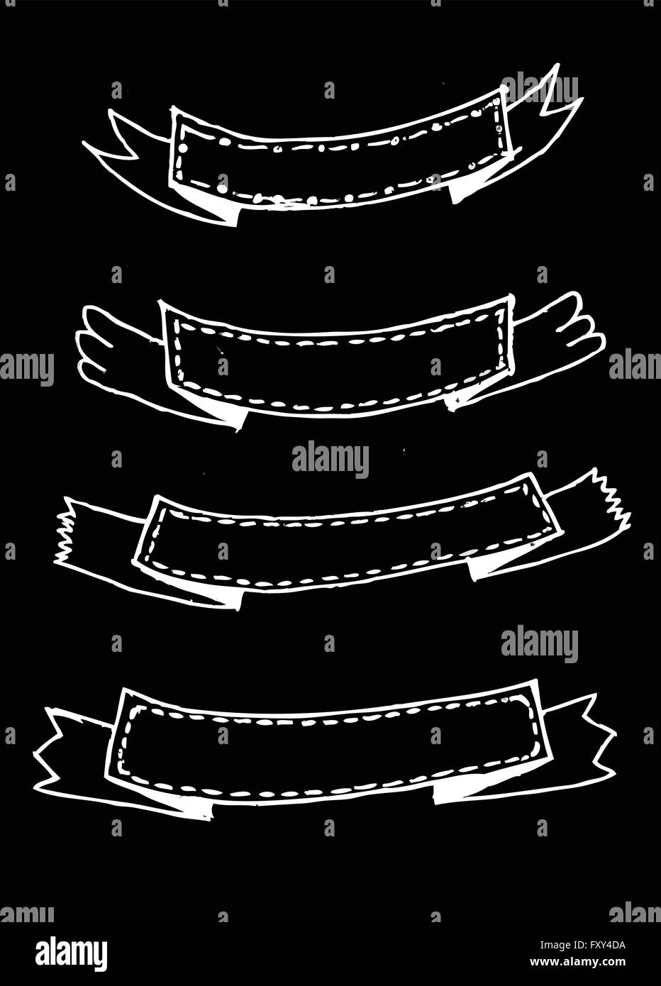 set of banners and ribbons Stock Vector Image & Art - Alamy