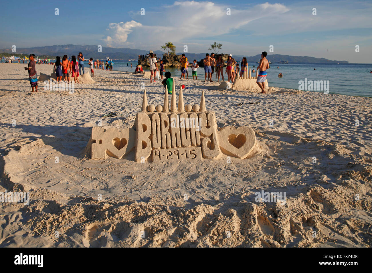 Boracay island sand castle hi-res stock photography and images - Alamy