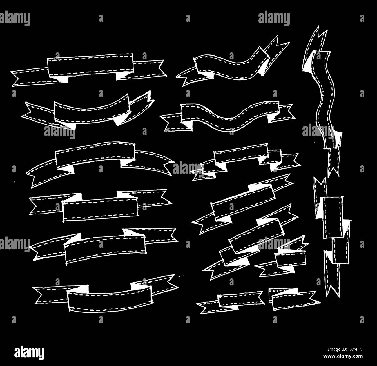 set of banners and ribbons Stock Vector Image & Art - Alamy