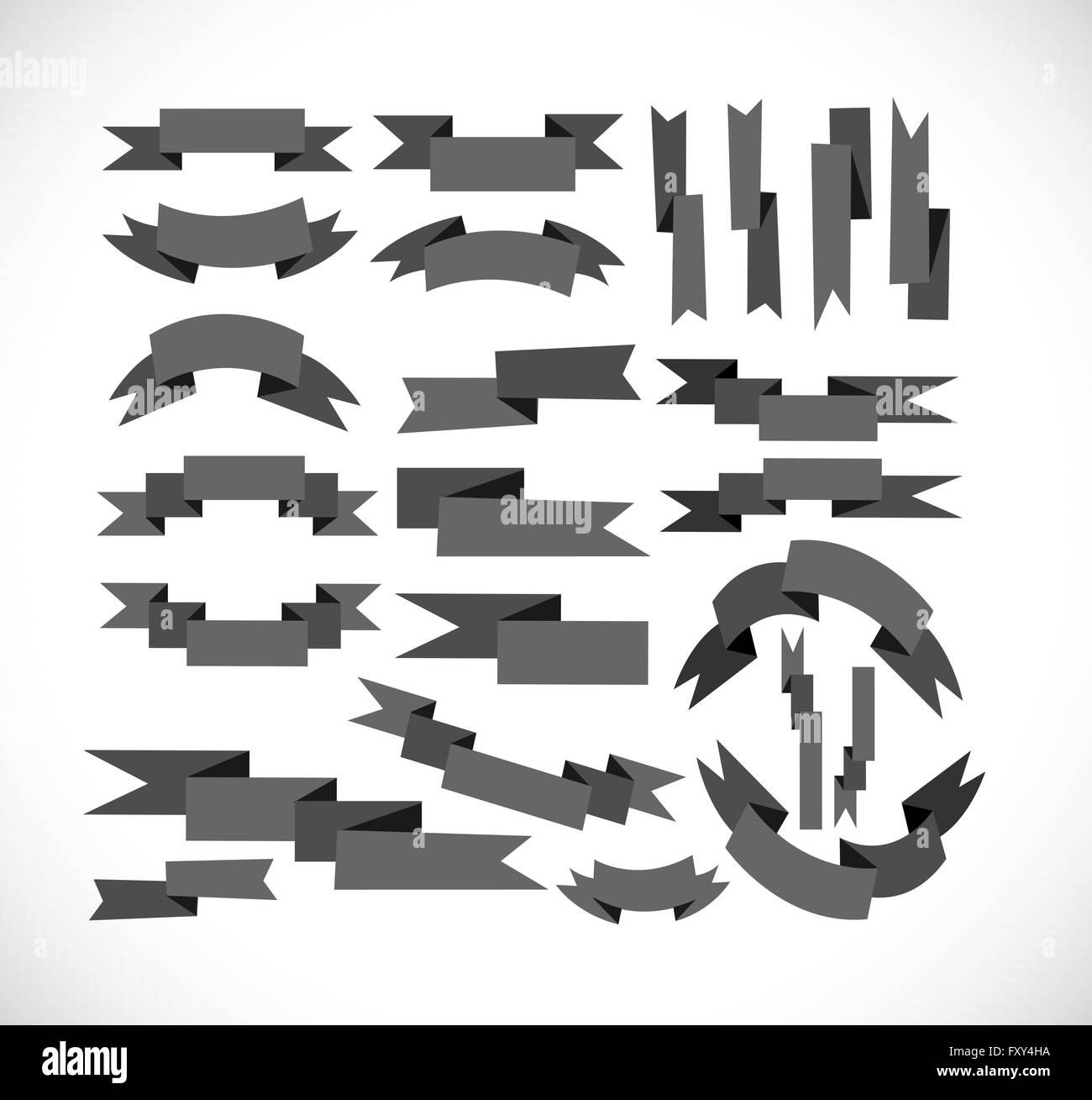 set of banners and ribbons Stock Vector Image & Art - Alamy