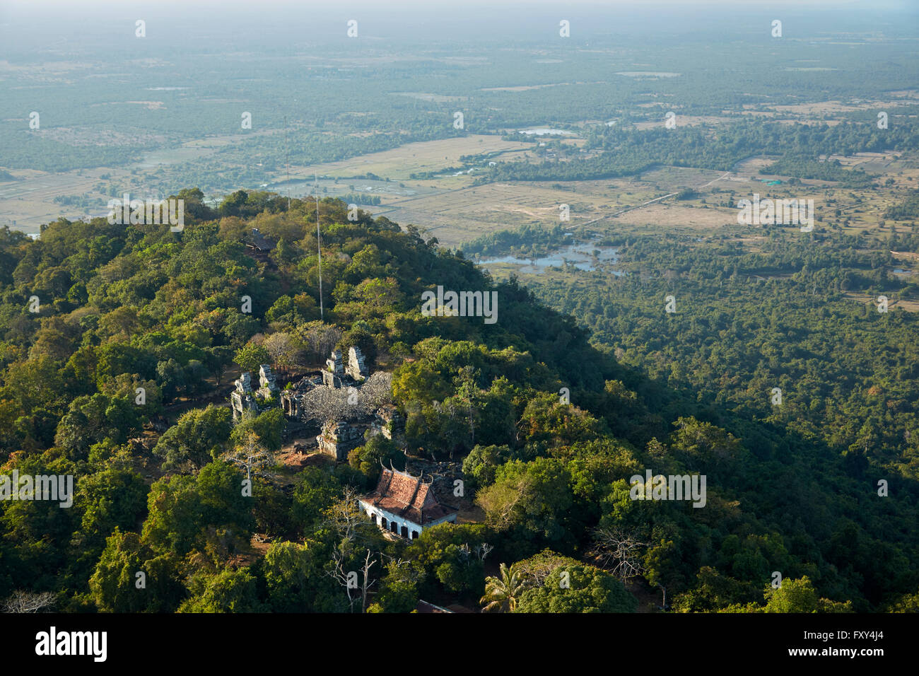 Phnom Bok temple ruins, Phnom Bok hill, Angkor World Heritage Site ...