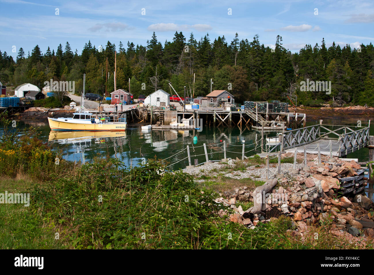 State of Maine, Schoodic Peninsula, Acadia National Park Stock Photo ...