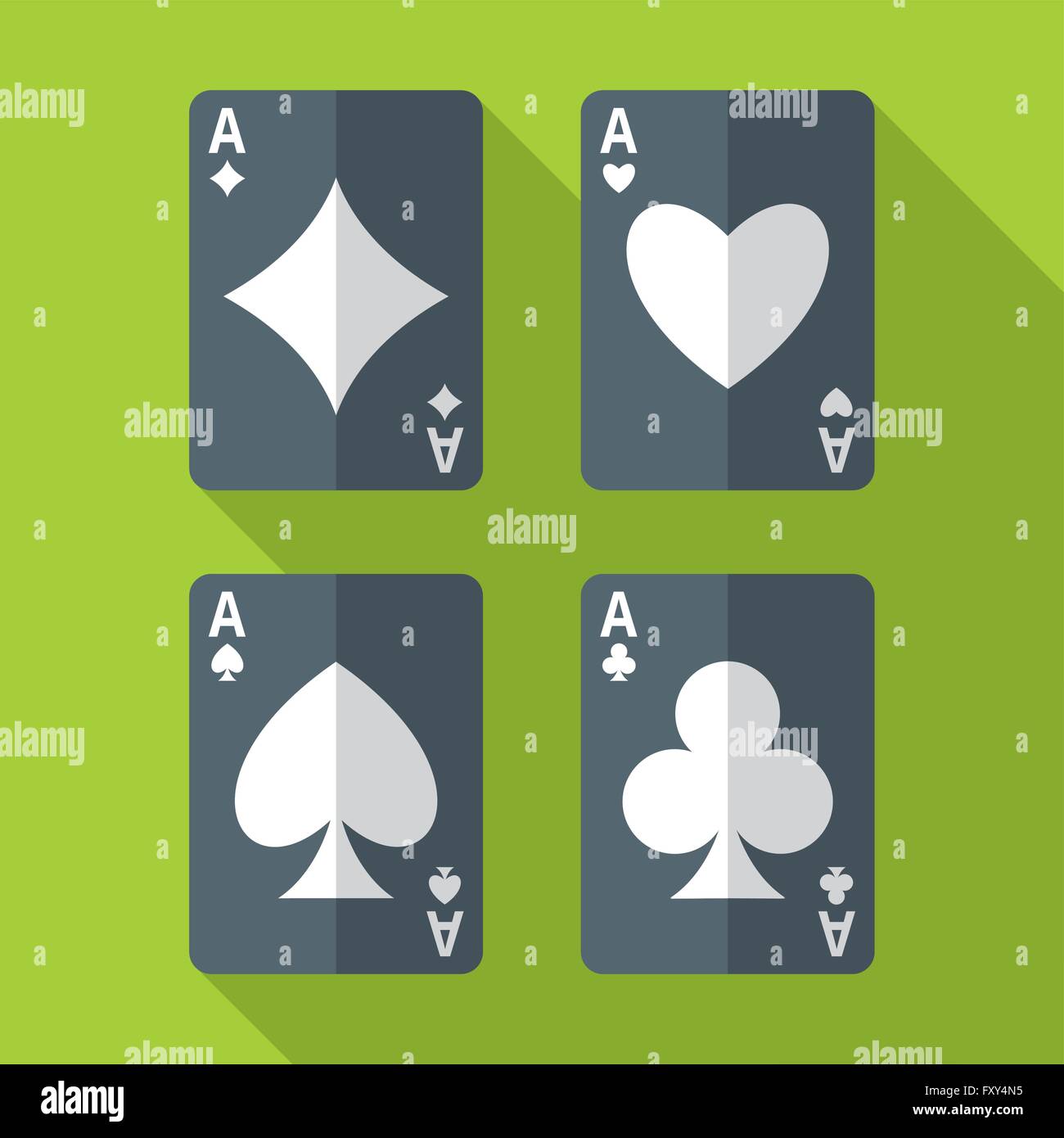 Four aces playing cards Stock Vector Image & Art - Alamy