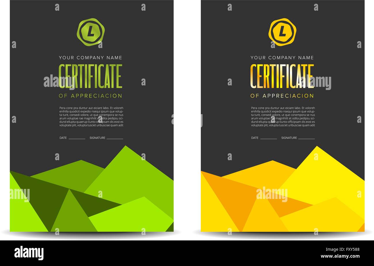 Color certificate design Stock Vector Image & Art - Alamy