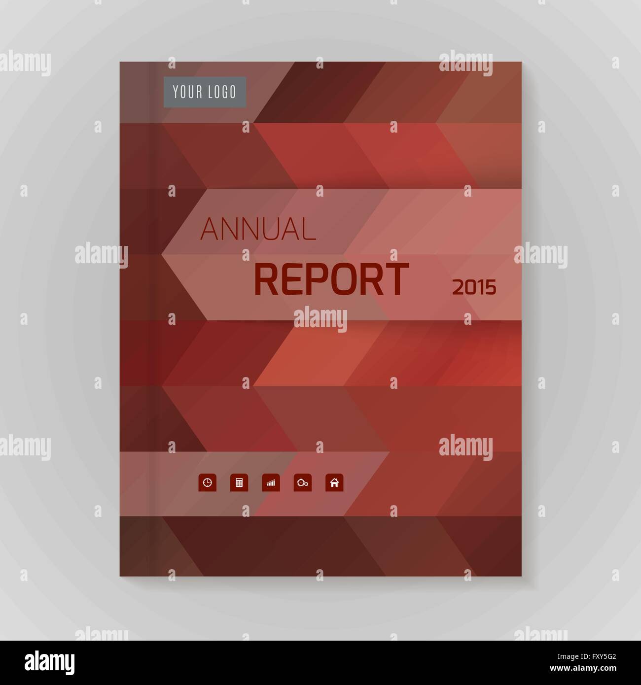 Annual Report Cover vector illustration Stock Vector Image & Art - Alamy