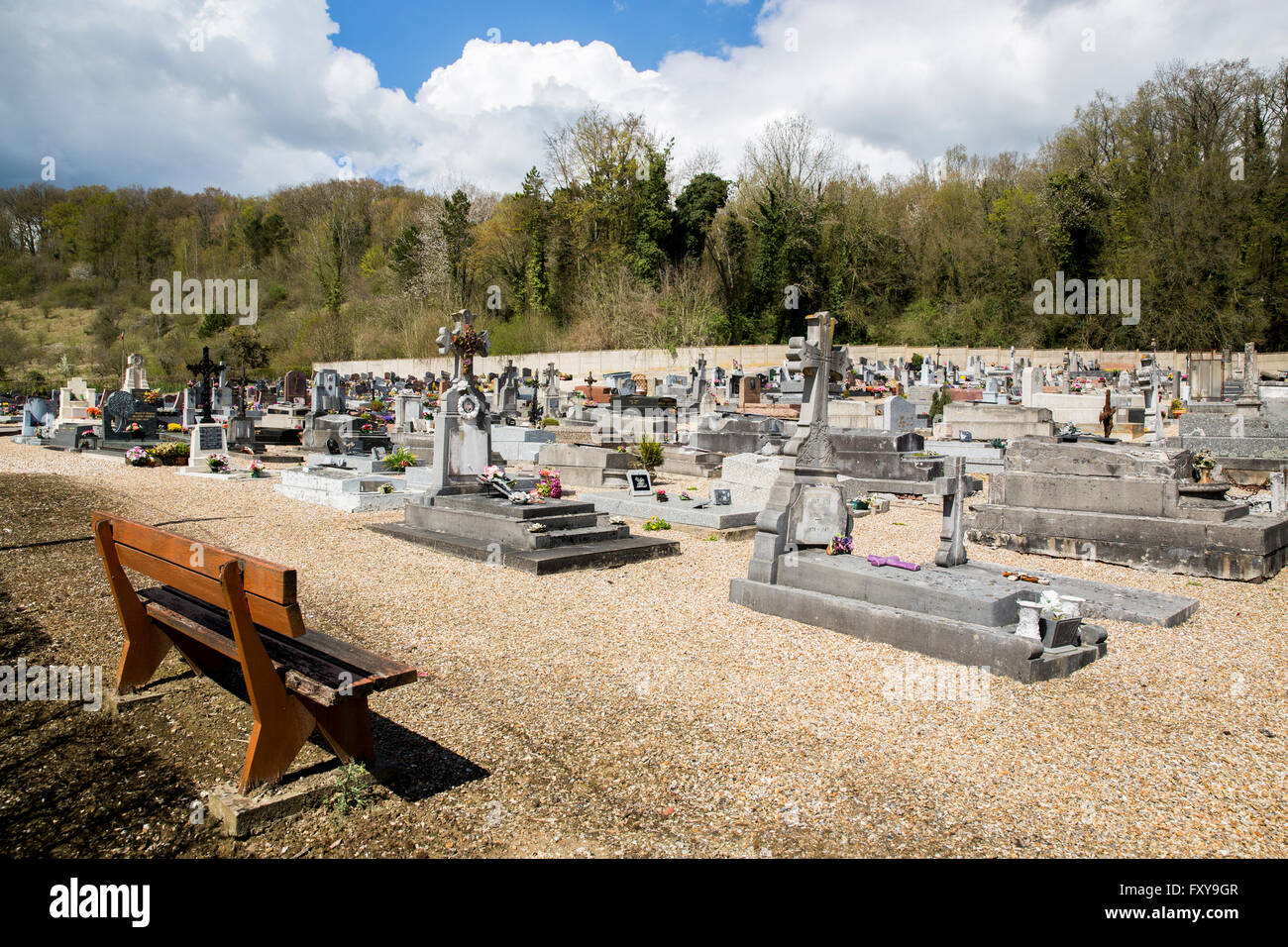 burial grave typical France Stock Photo - Alamy