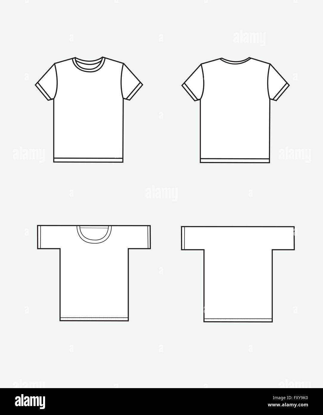 Apparel shirts template t-shirt templates Stock Vector Image & Art - Alamy