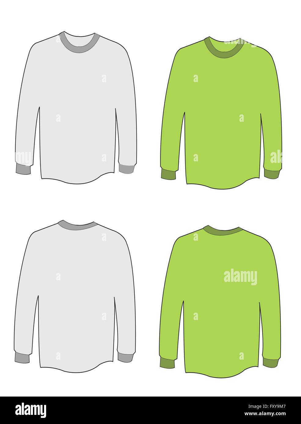 Apparel shirts template t-shirt templates Stock Vector Image & Art - Alamy