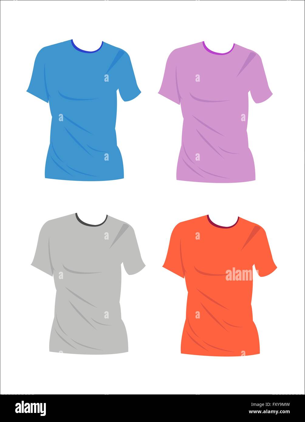 Apparel shirts template t-shirt templates Stock Vector Image & Art - Alamy