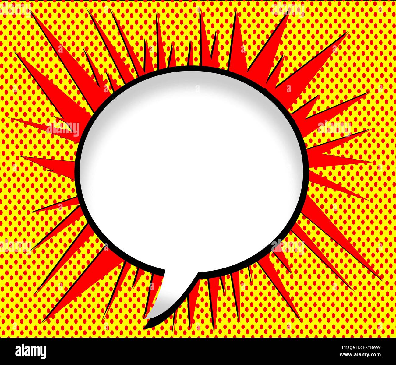 Speech Bubble Pop Art Stock Vector Image & Art - Alamy