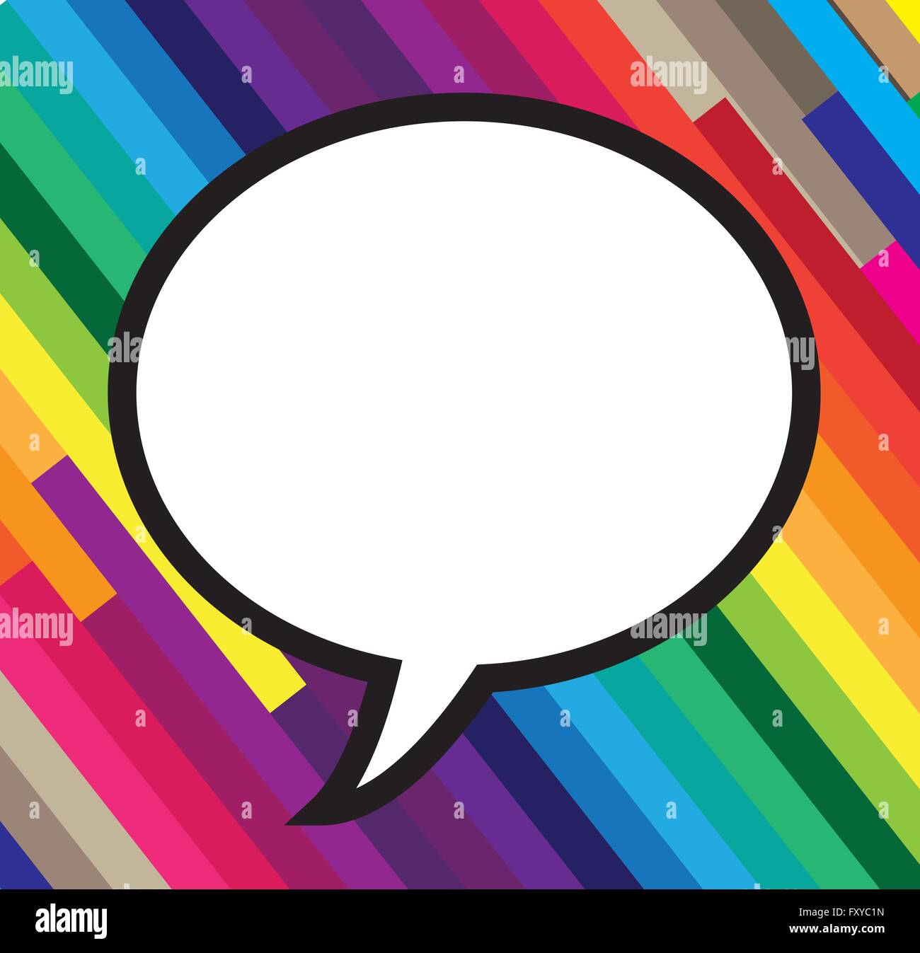Speech Bubble Pop Art Stock Vector Image & Art - Alamy