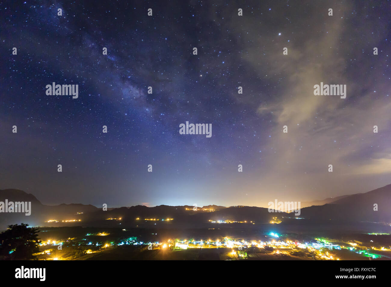 Landscape with stars hi-res stock photography and images - Alamy