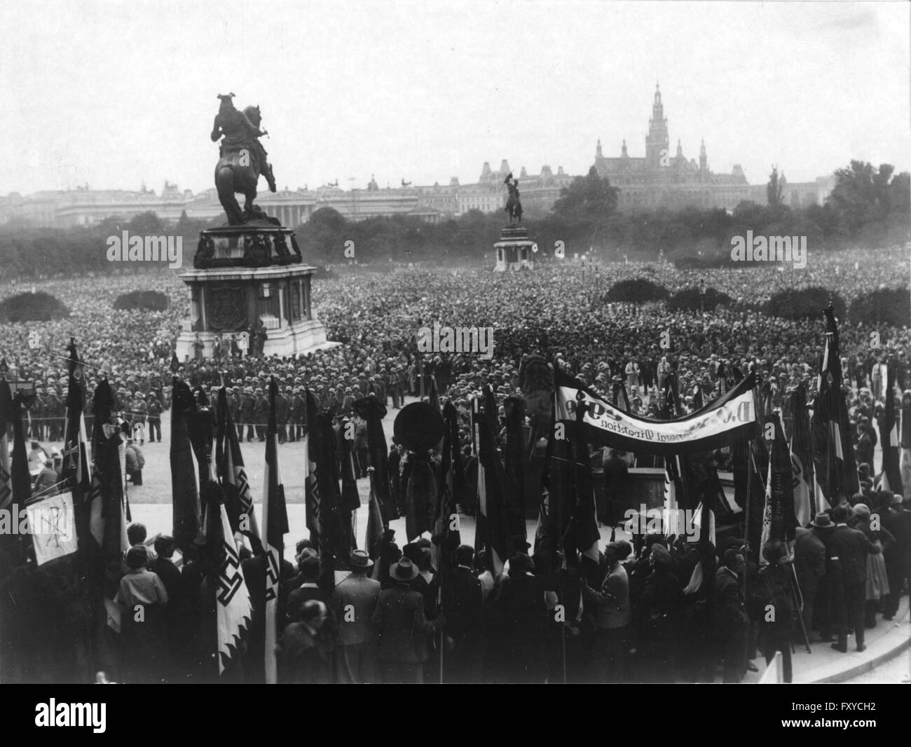 Trauerfeier für Engelbert Dollfuß Stock Photo - Alamy