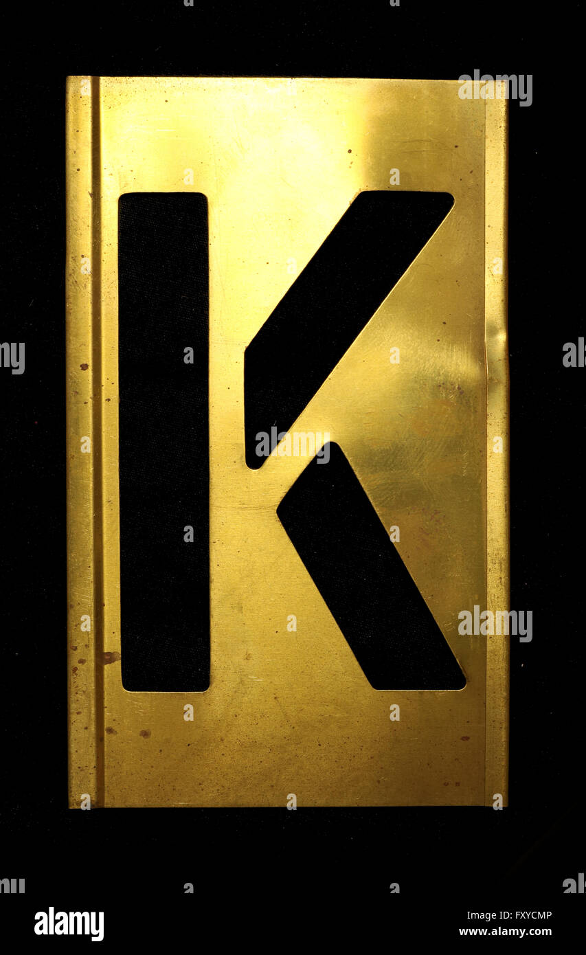 Stencil Military Stencil K Stock Photo - Alamy