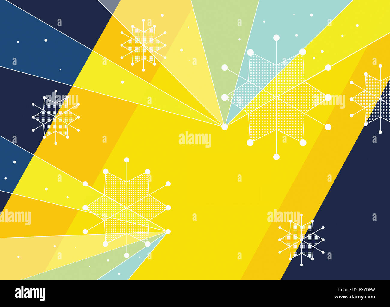 Abstract snow crystals and geometric patterns Stock Photo - Alamy