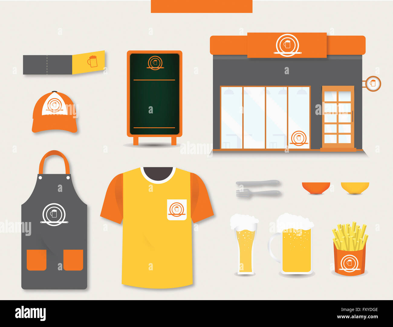 Variety fast food menu sign hi-res stock photography and images - Alamy