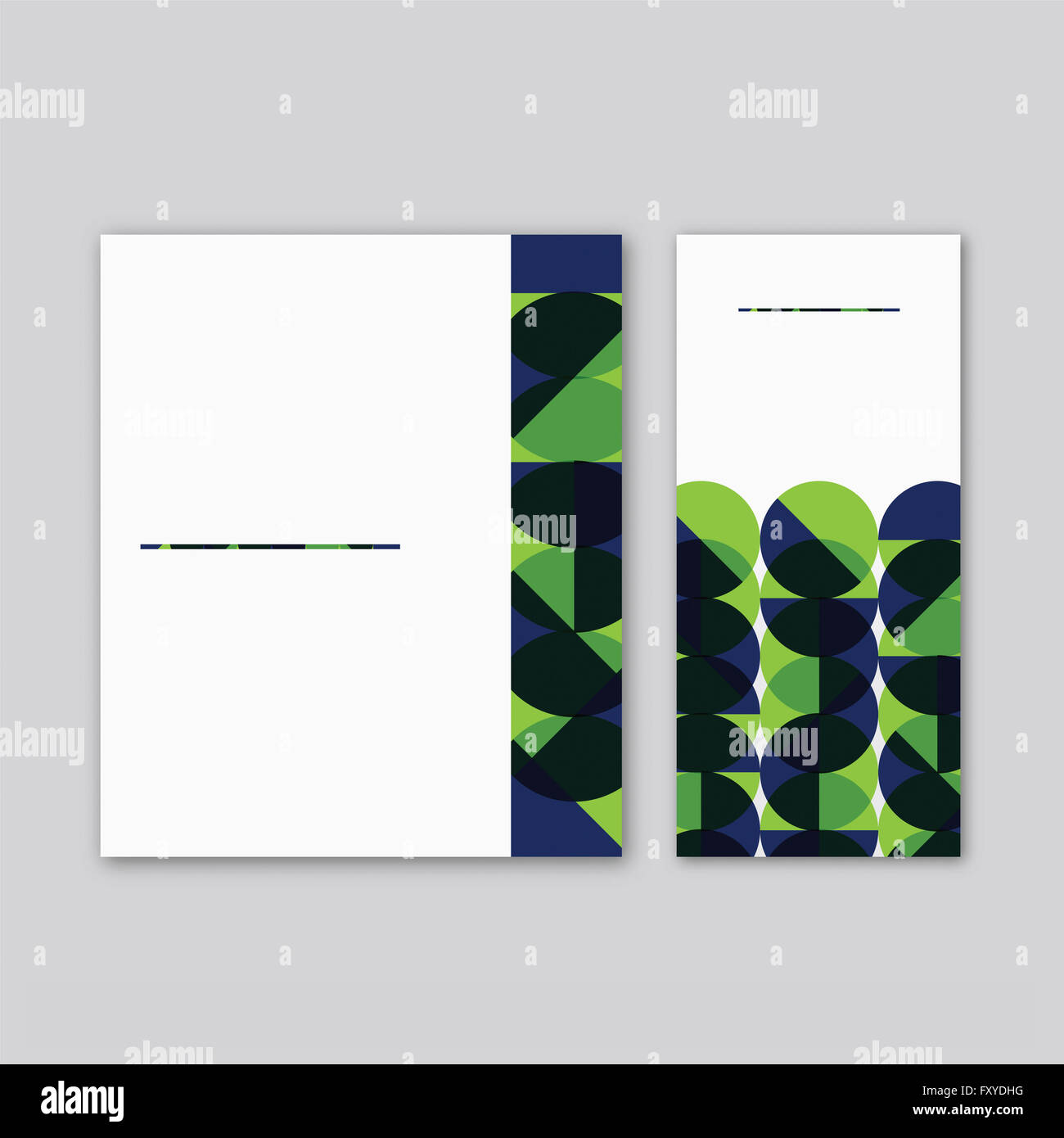 Set of brochure design with geometric patterns Stock Photo - Alamy