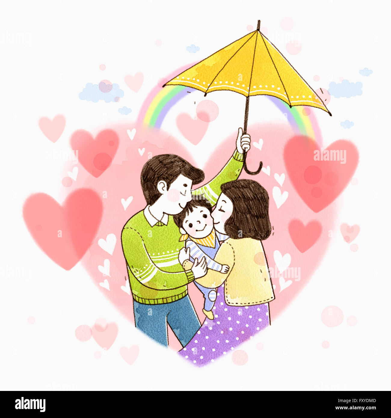 Hugging hearts Cut Out Stock Images & Pictures - Alamy