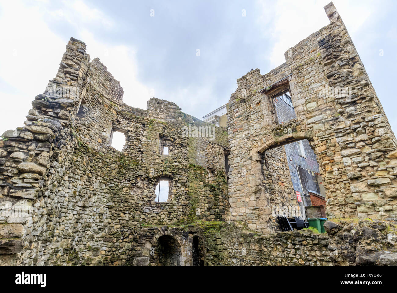 The old castle wall at Southampton, United Kingdom Stock Photo - Alamy