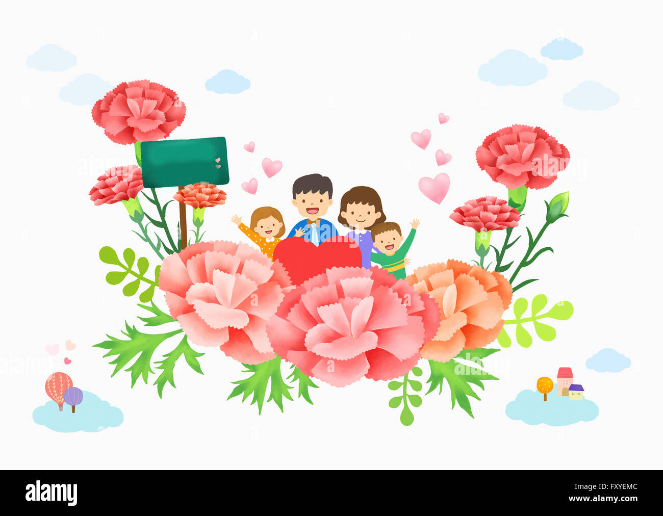 Carnation family Cut Out Stock Images & Pictures - Alamy