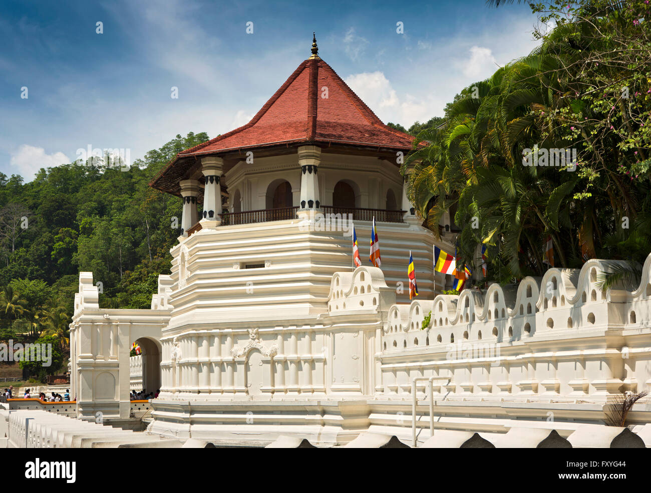 Sri Lanka, Kandy, Temple of the Tooth Relic, Dalada Maligawa, exterior ...