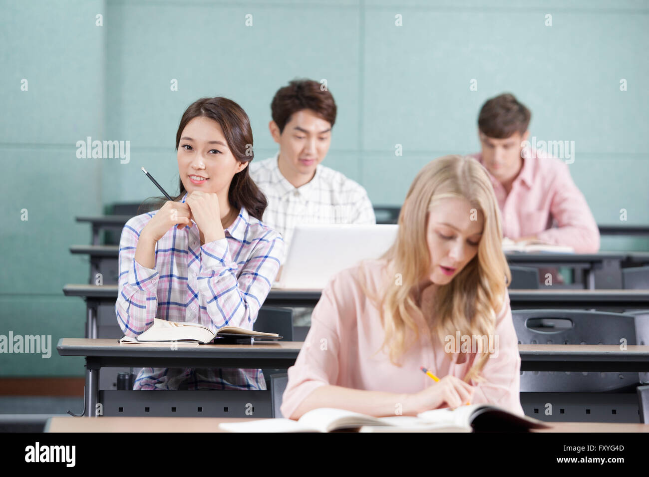 Class textbook hi-res stock photography and images - Alamy