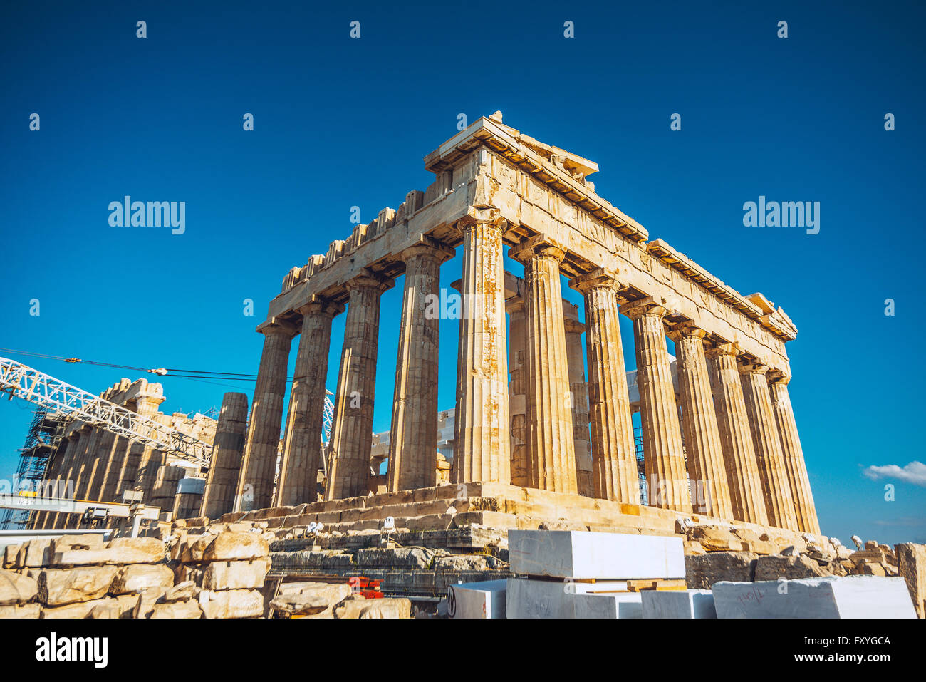 Temple of goddess athena hi-res stock photography and images - Alamy