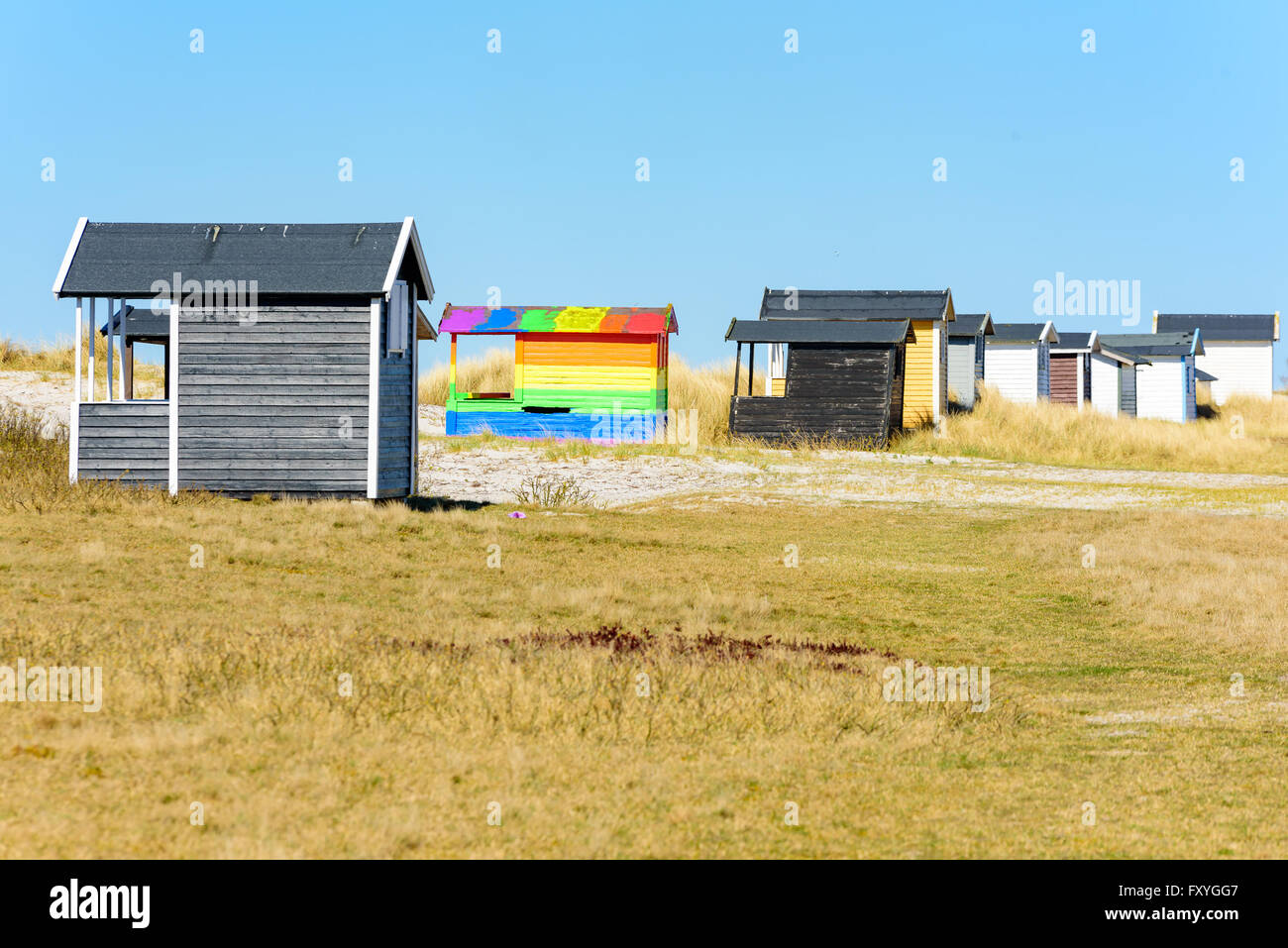 Bathing cabins hi-res stock photography and images - Alamy