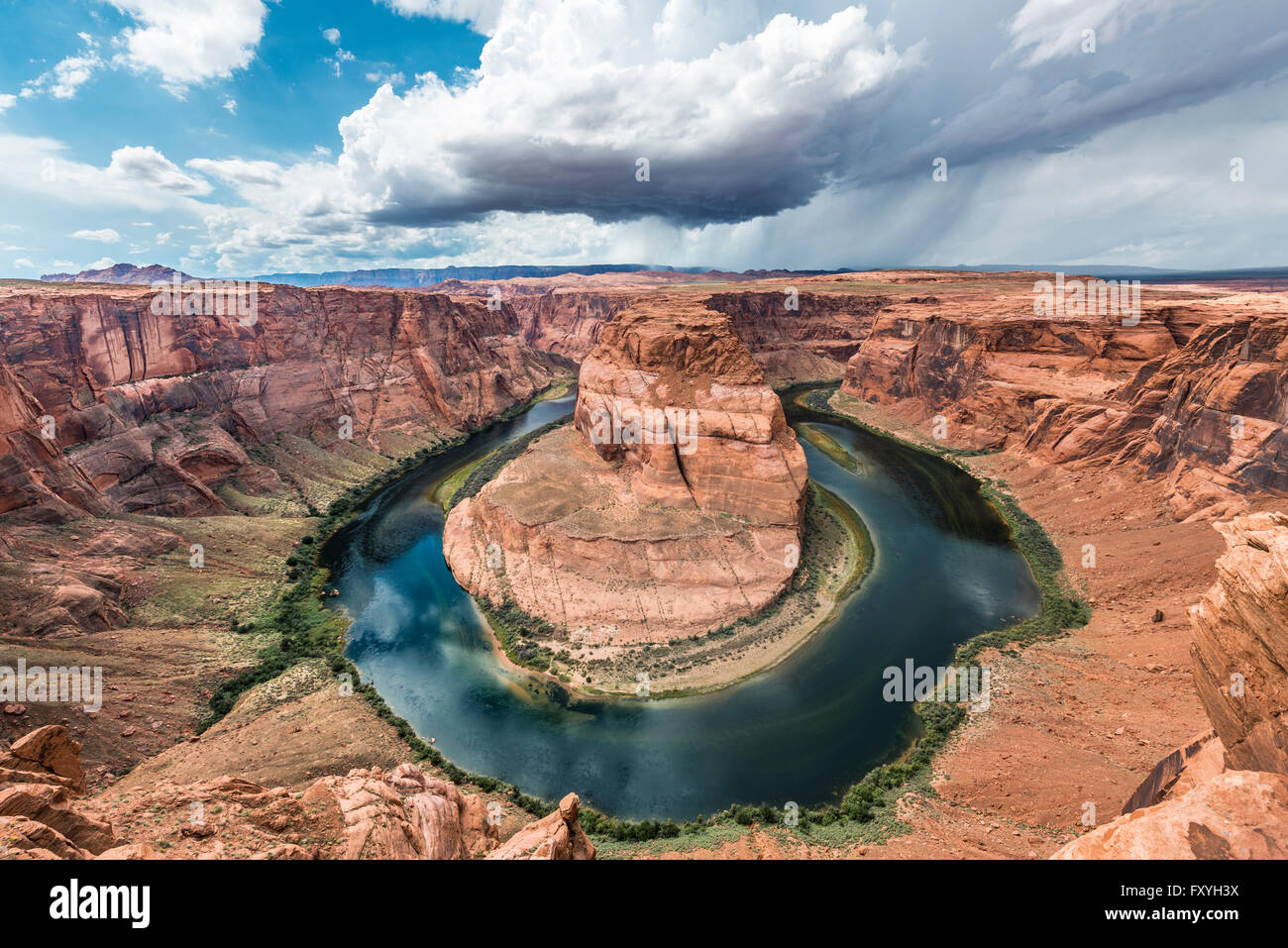 Horseshoe Bend, bend of the Colorado River, King Bend, Glen Canyon ...