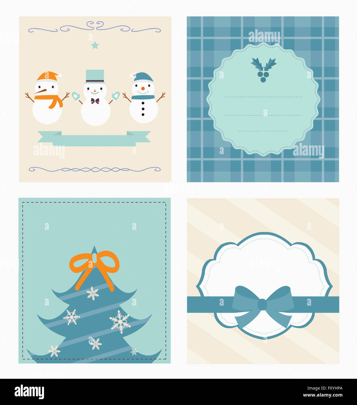 Various card design representing winter Stock Photo - Alamy