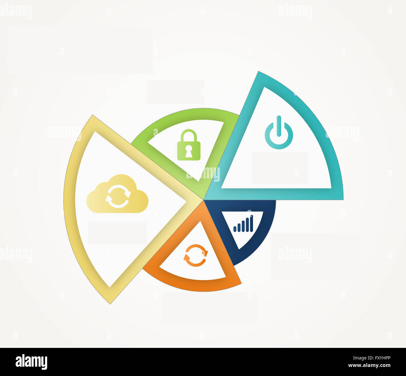 Infographic diagrams pie chart icons hi-res stock photography and ...