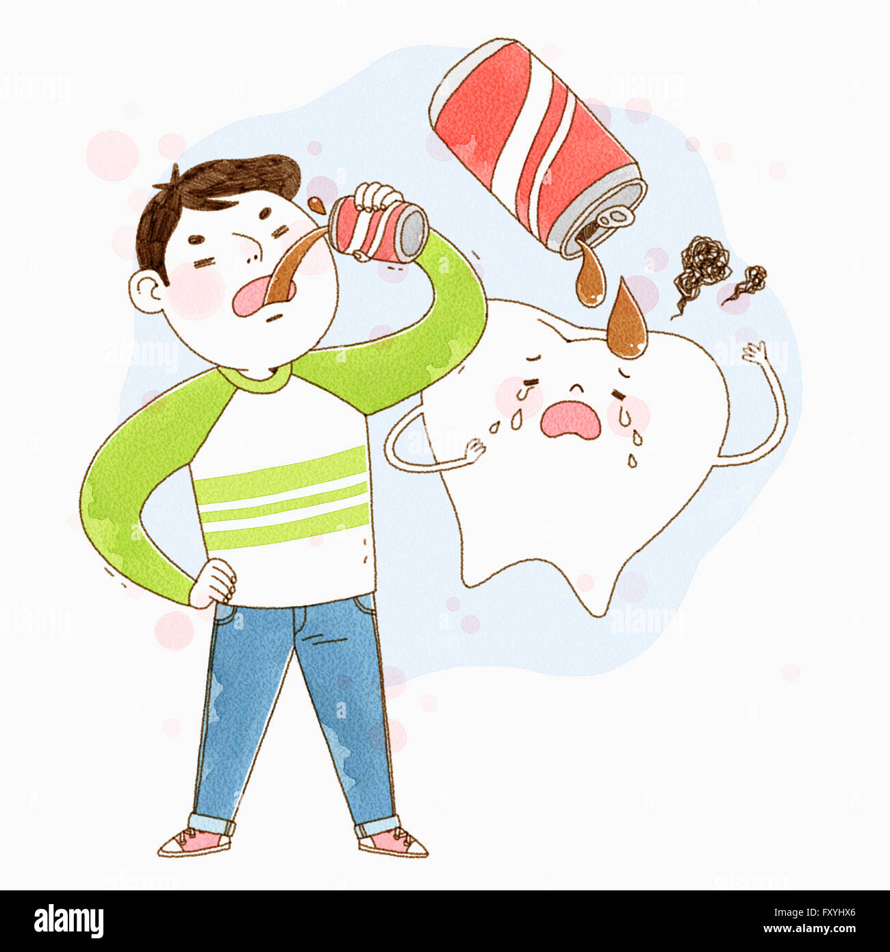 Drinking cola can Cut Out Stock Images & Pictures - Alamy