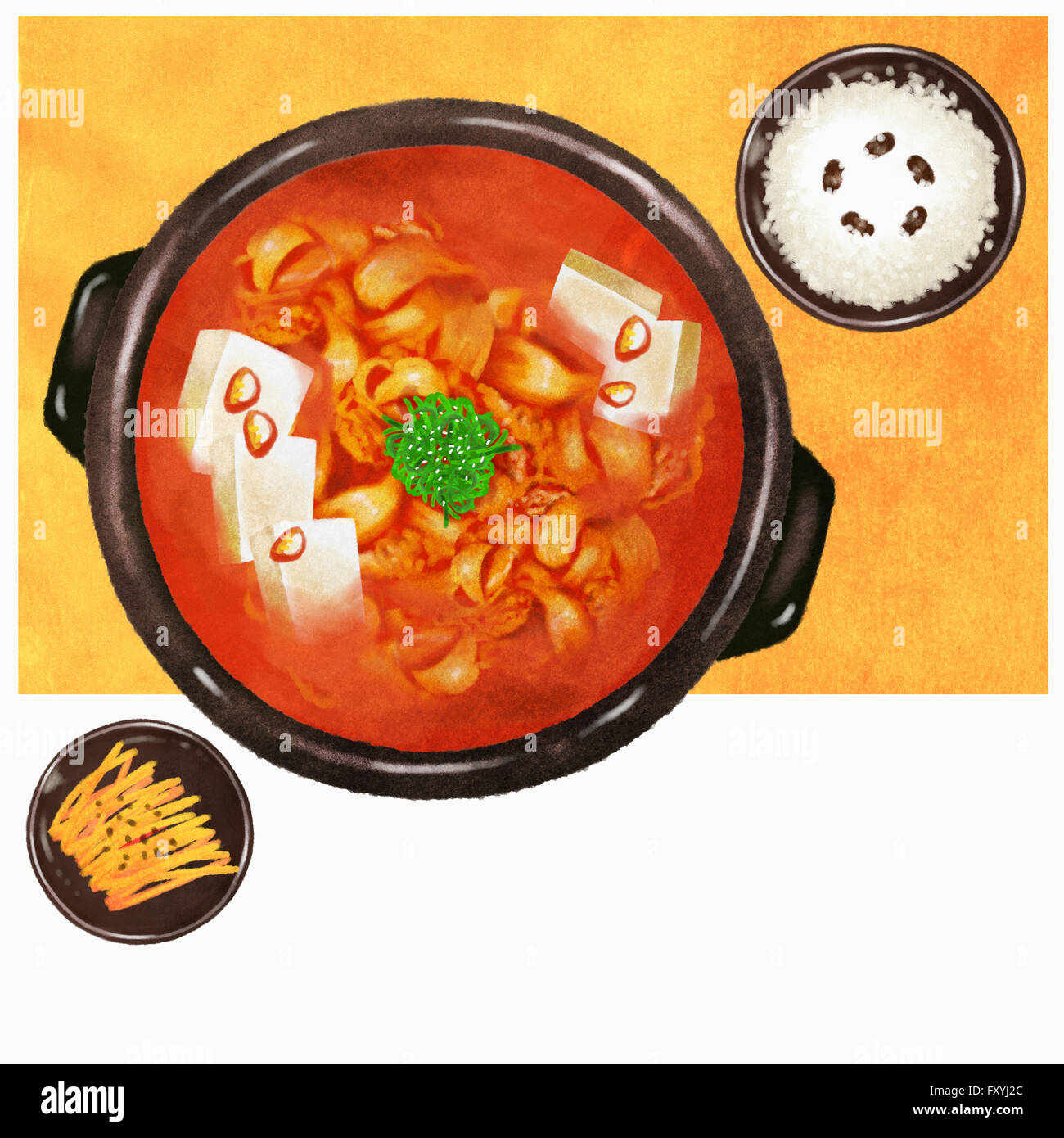 Korean food, gimchi stew Stock Photo - Alamy