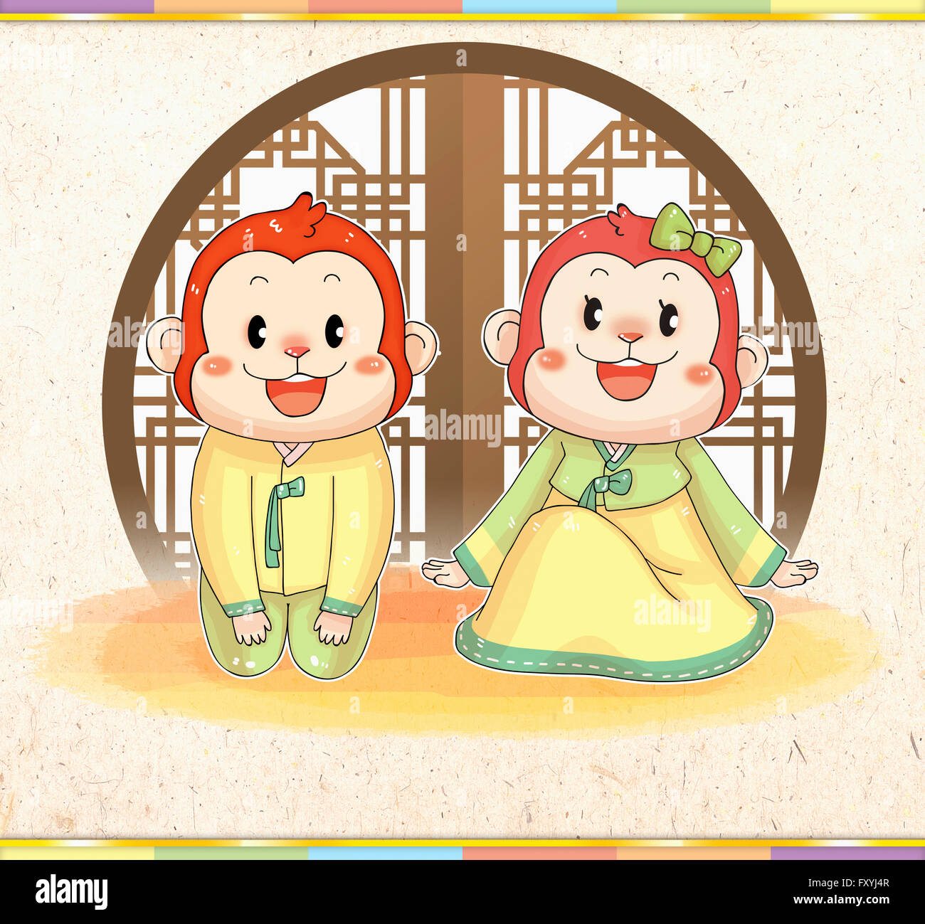 Monkeys in traditional clothes traditional hi-res stock photography and ...