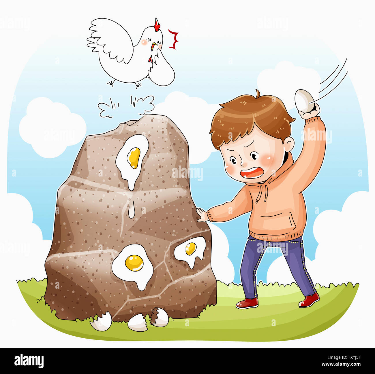 Throwing eggs hi-res stock photography and images - Alamy