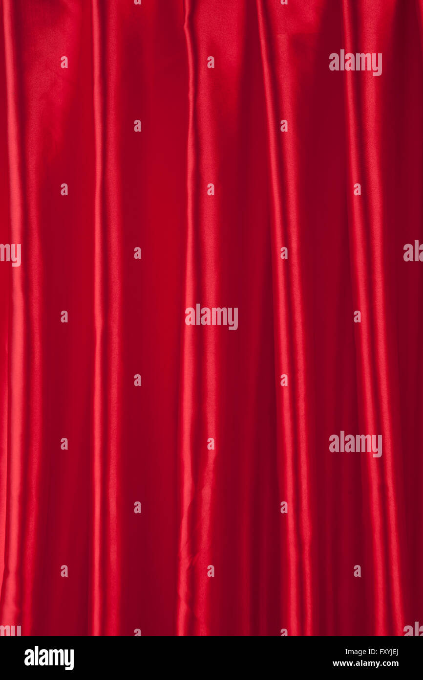 Red silk curtain Stock Photo - Alamy